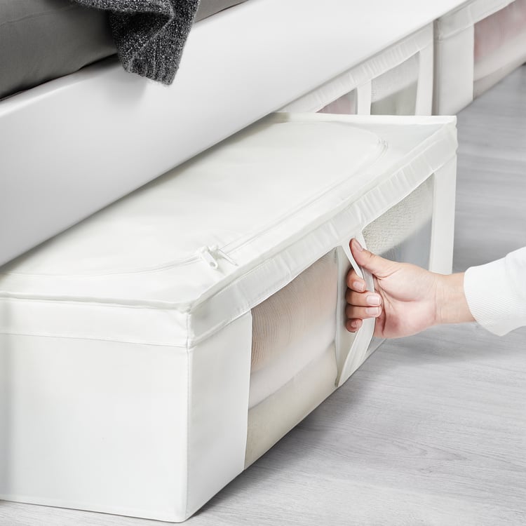 SKUBB storage case with mesh window, white, 69x55x19 cm - IKEA