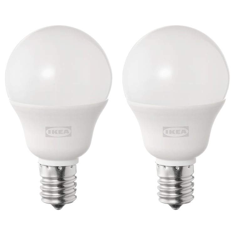 SOLHETTA LED bulb E17 440 lumen, globe opal white - IKEA