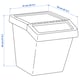 SORTERA waste sorting bin with lid, white, 60 l - IKEA