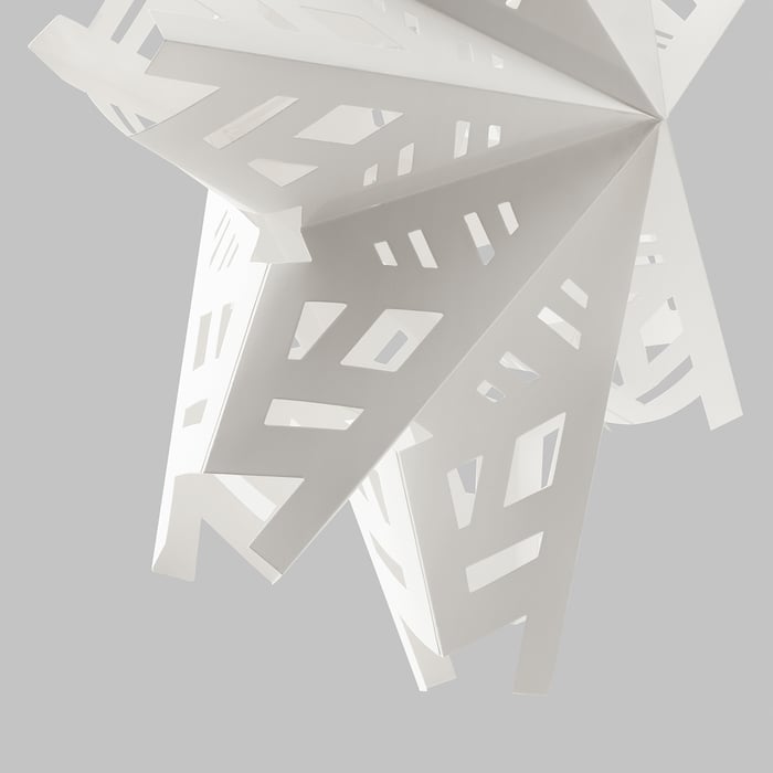 STRÅLA lamp shade, snowflake, 48 cm - IKEA