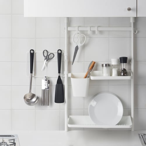 SUNNERSTA clip-on rack with 4 hooks - IKEA