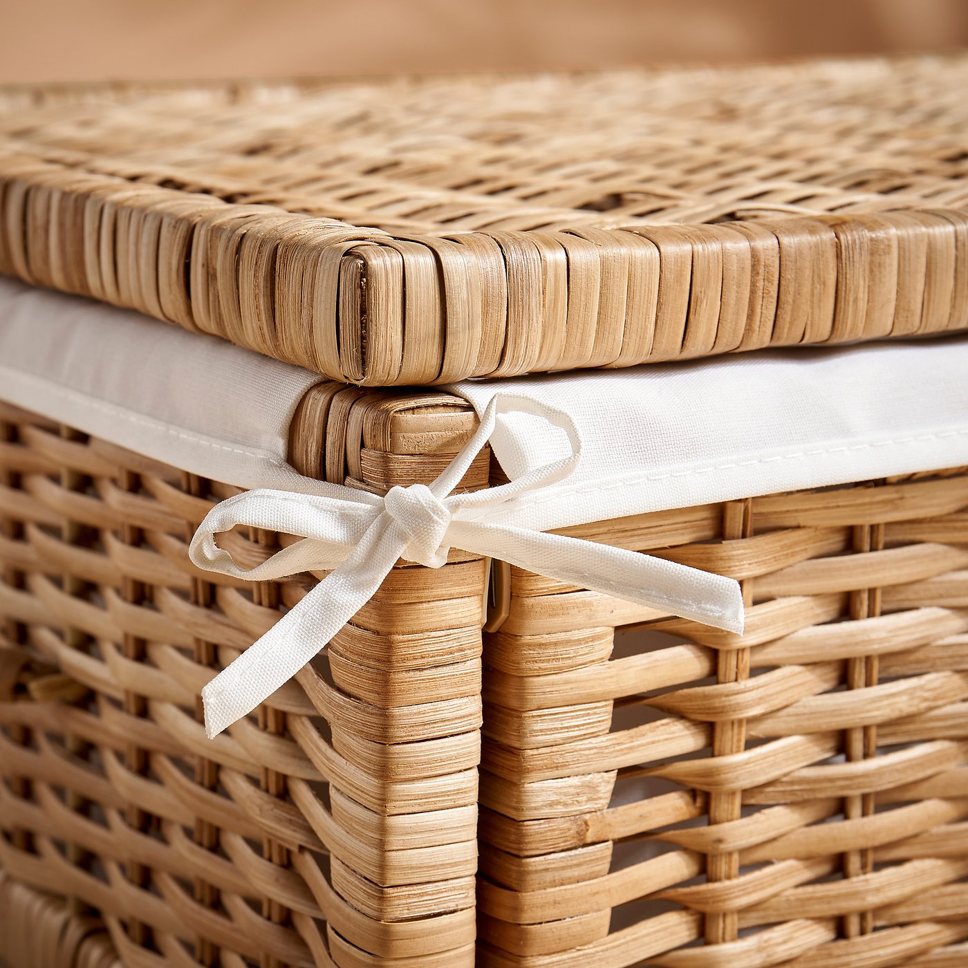 TOLKNING basket, handmade rattan, 50x43x19 cm - IKEA