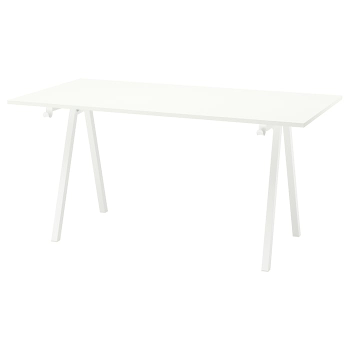 TROTTEN desk, white, 160x80 cm - IKEA