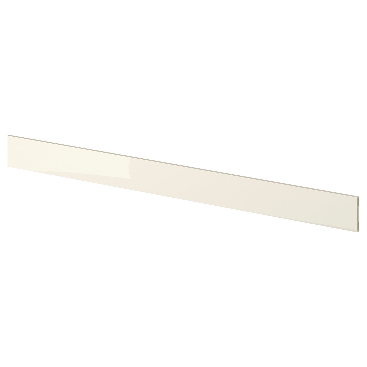 VOXTORP plinth, high-gloss light beige, 220x8 cm - IKEA