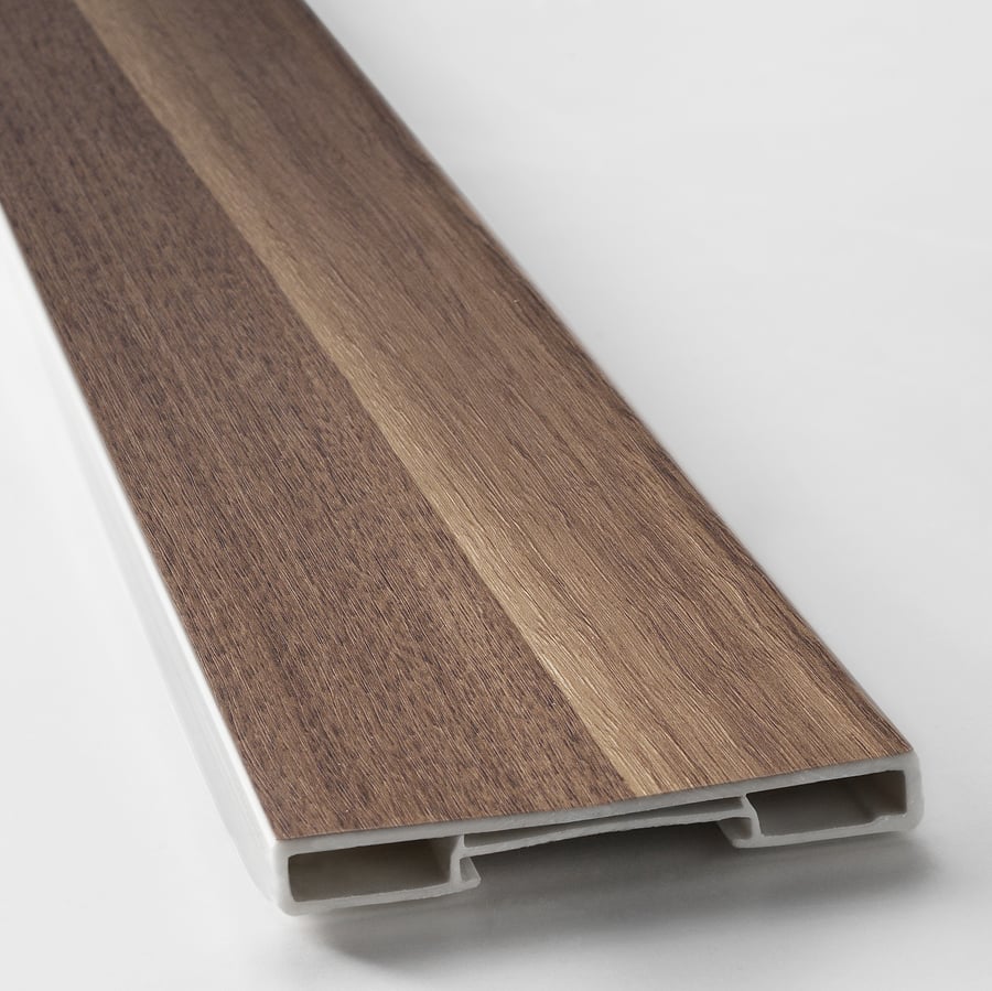 VOXTORP plinth, walnut effect, 220x8 cm - IKEA
