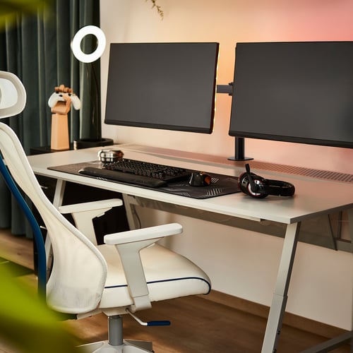 STUBBERGET ストゥブベルゲット ブラケット モニター2つ用, ブラック - IKEA