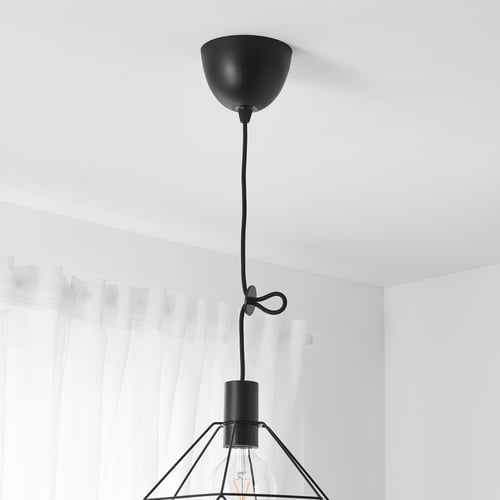 SUNNEBY スンネビ コードセット, ブラック テキスタイル, 1.0 m - IKEA