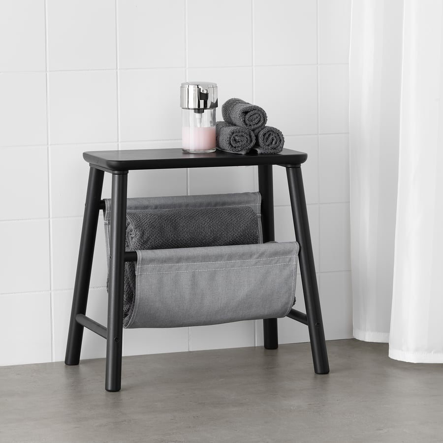 VILTO ヴィルト 収納スツール, ブラック, 45 cm - IKEA