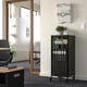BEKANT storage unit on castors, mesh/black, 41x101 cm - IKEA