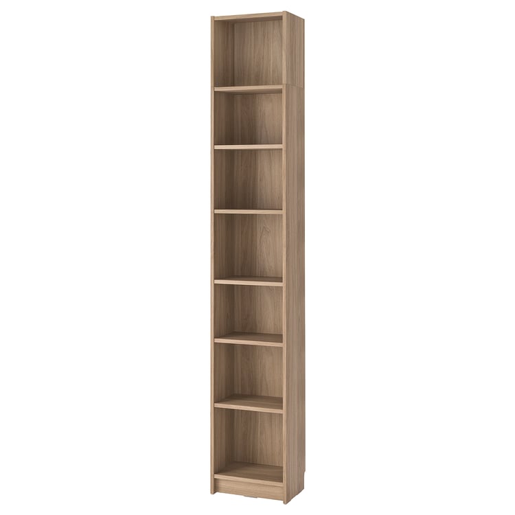 BILLY bookcase with height extension unit, oak effect, 40x28x237 cm - IKEA