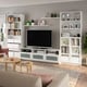 BILLY / BRIMNES TV storage combination, white/clear glass, 340x41x202 ...