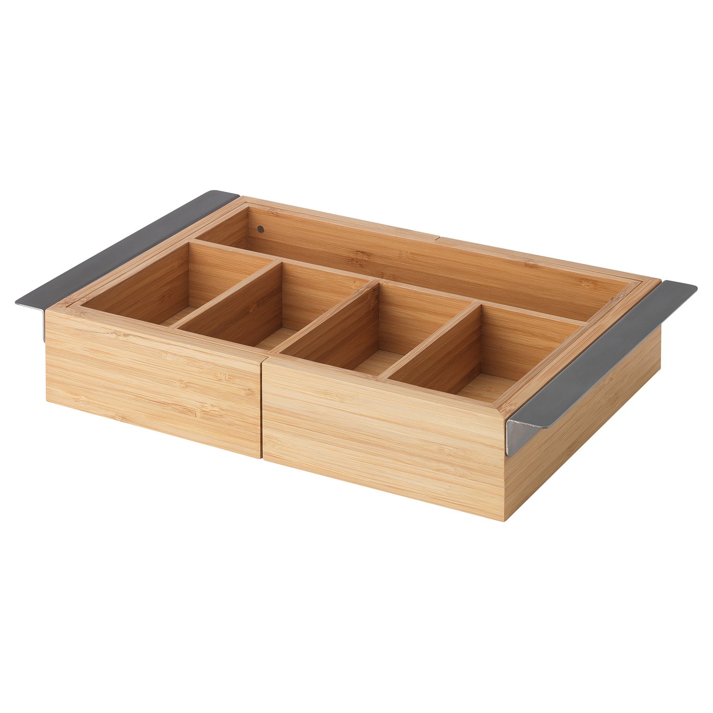DRAGAN extendable box, bamboo, 35-51x21 cm - IKEA