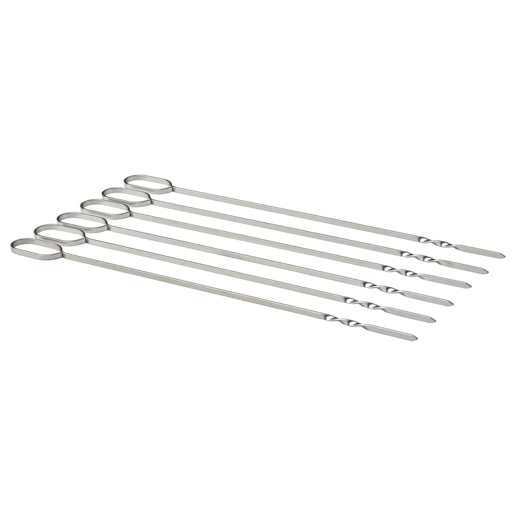 GRILLTIDER skewer, stainless steel, 31 cm - IKEA