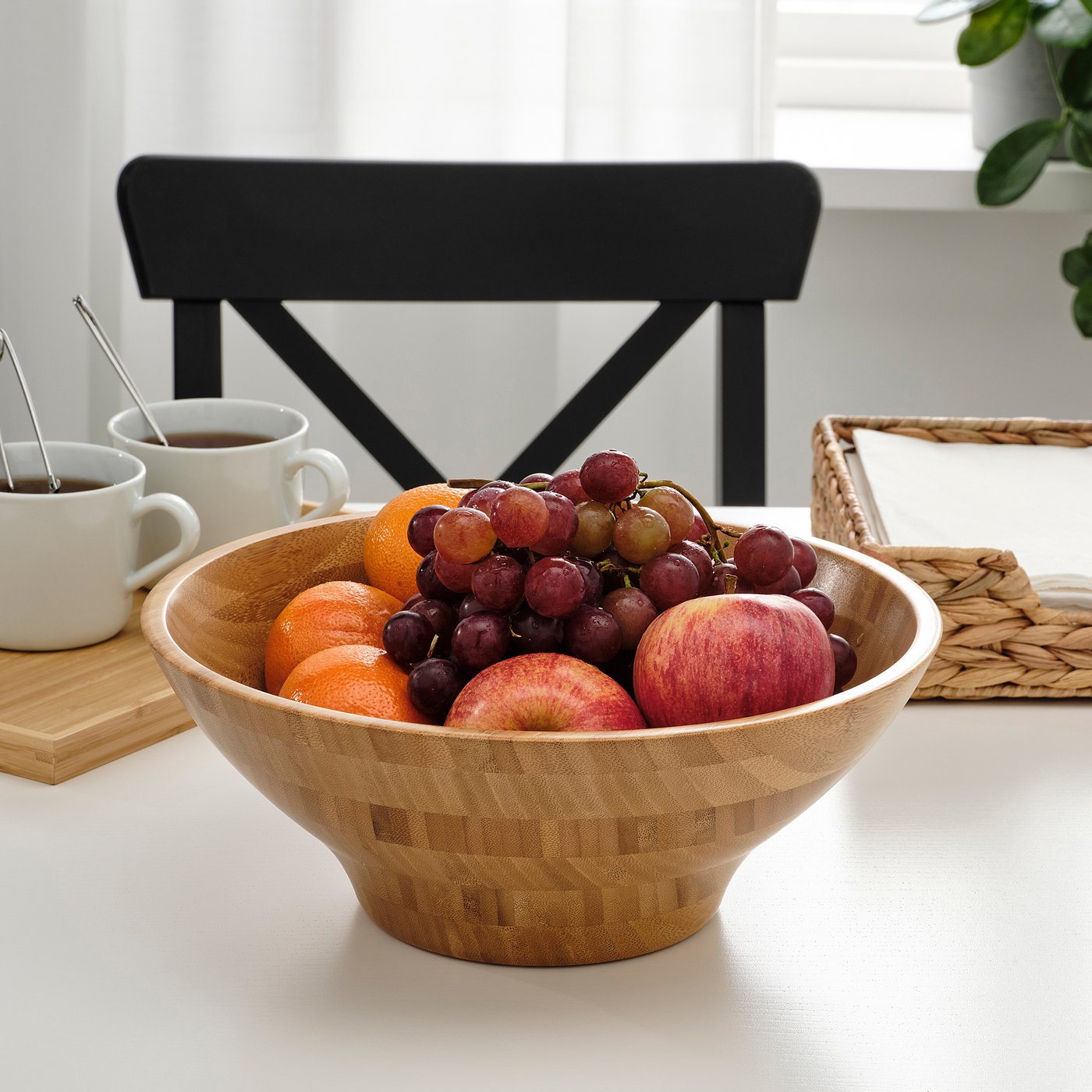 GRONSAKER serving bowl bamboo 28 cm IKEA