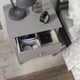 GULLABERG bedside table, with 1 drawer with shelf/grey, 53x43x69 cm - IKEA