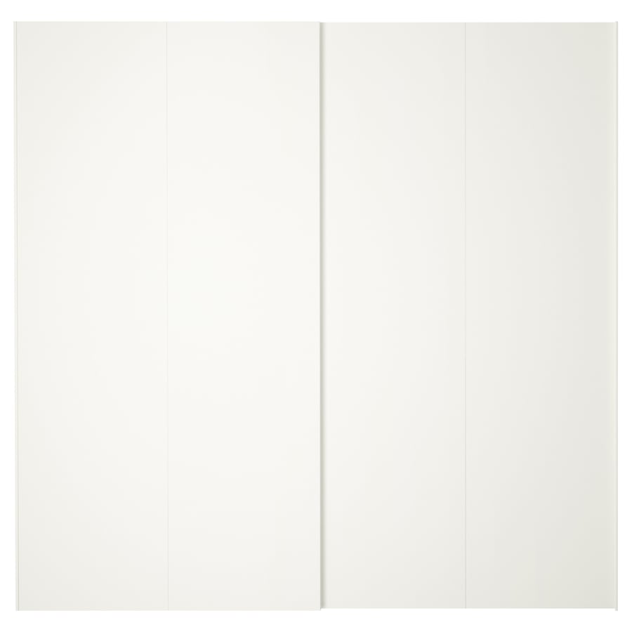 HASVIK pair of sliding doors, white, 200x201 cm - IKEA