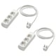 KOPPLA 3-way socket, earthed white, 1.5 m - IKEA