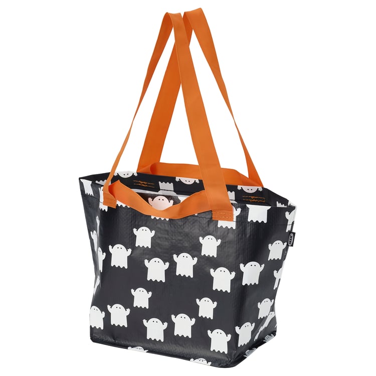 KUSTFYR bag, ghost black/white, 27x18x27 cm13 l - IKEA