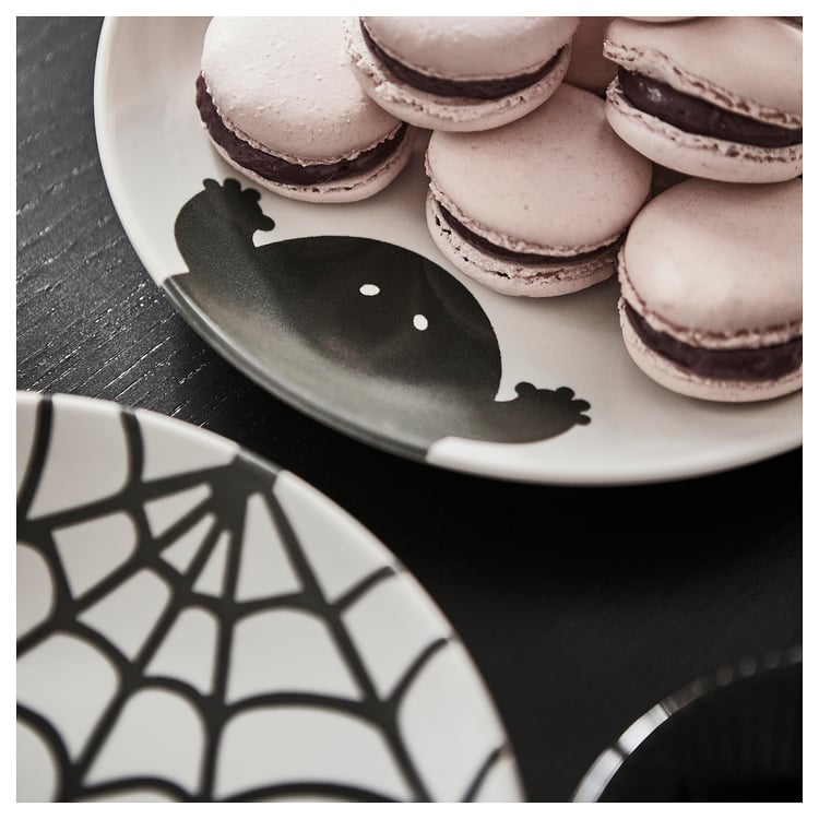 KUSTFYR side plate, mixed patterns, 20 cm - IKEA