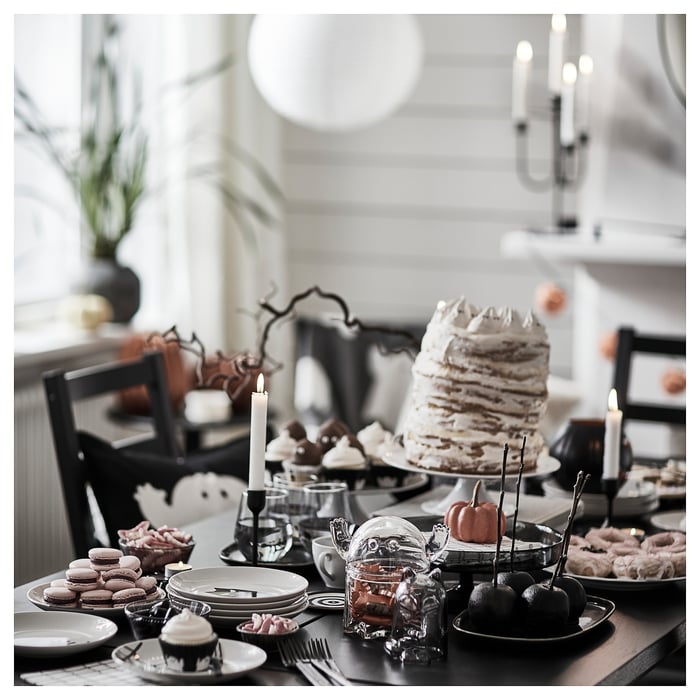 KUSTFYR side plate, mixed patterns, 20 cm - IKEA