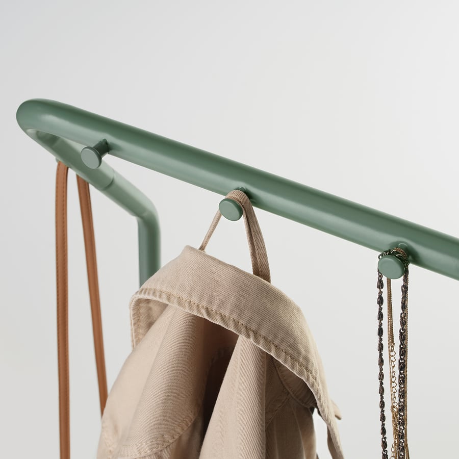 NIKKEBY Clothes rack, grey-green, 40x142 cm - IKEA