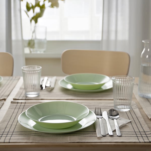 OFTAST deep plate, light green, 20 cm - IKEA