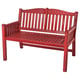 PÄRONHOLMEN bench with backrest, outdoor, red - IKEA
