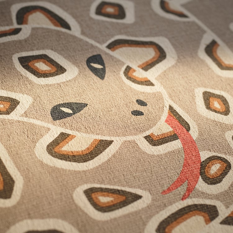 SANDLÖPARE rug, flatwoven, light brown/snake pattern, 100 cm - IKEA