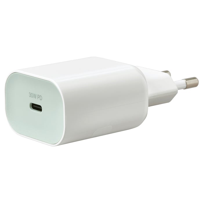 SJÖSS 30W 1-port USB charger, fast charging - IKEA