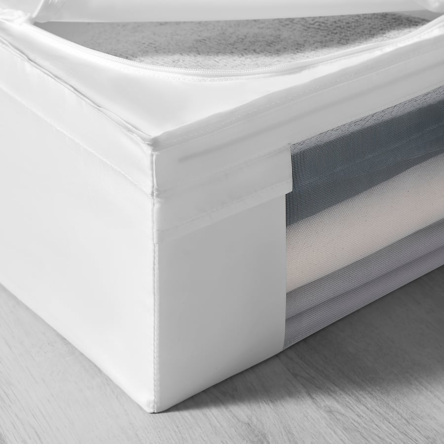 SKUBB storage case with mesh window, white, 44x55x19 cm - IKEA