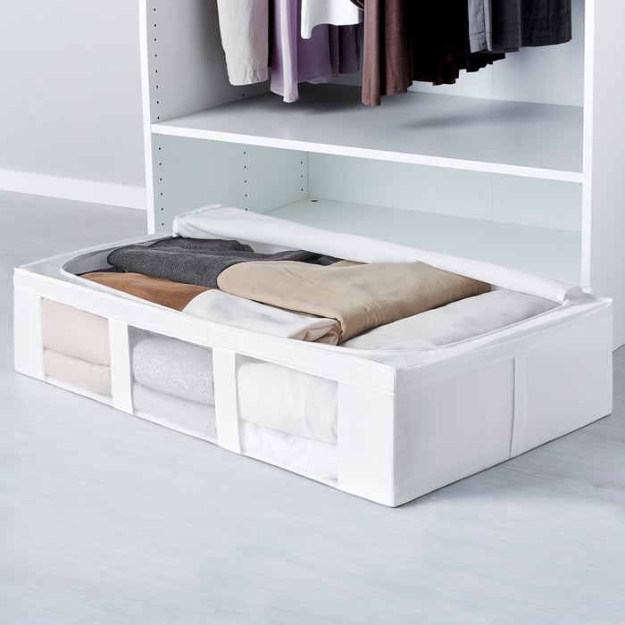 SKUBB storage case with mesh window, white, 93x55x19 cm - IKEA