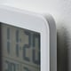 SLÅTTIS clock with hygro-/thermometer, white, 8x12 cm - IKEA