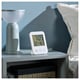 SLÅTTIS clock with hygro-/thermometer, white, 8x12 cm - IKEA