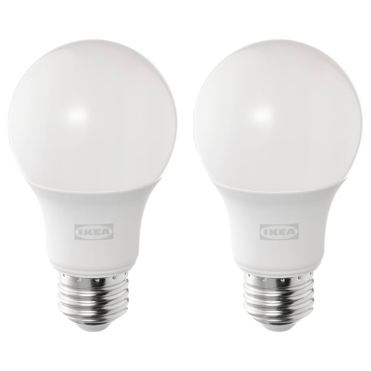 SOLHETTA LED bulb E26 806 lumen, dimmable/globe opal white - IKEA