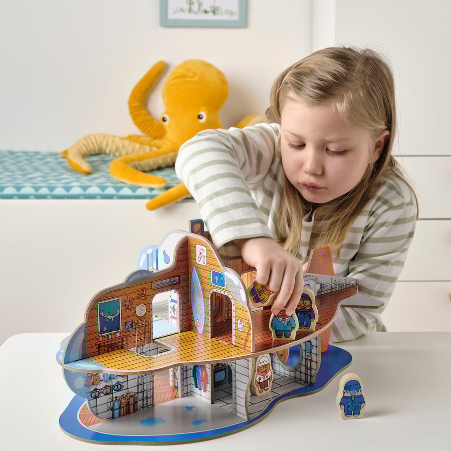 BlÅvingad 블로빙아드 잠수함놀이세트11종 멀티컬러 Ikea