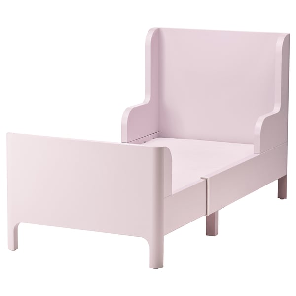 Busunge 부숭에 길이조절침대 라이트핑크 80x200 Cm Ikea