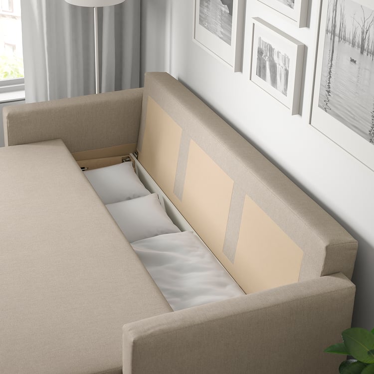Friheten 프리헤텐 3인용 소파베드 휠리에 베이지 Ikea