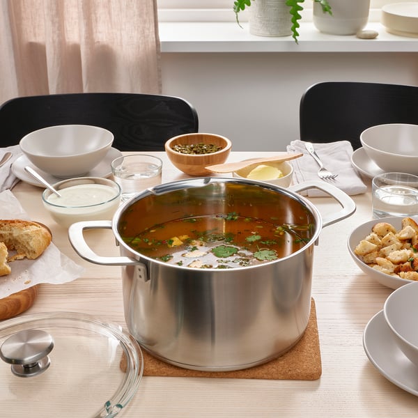 Hemkomst 헴콤스트 냄비뚜껑 스테인리스유리 5 L Ikea