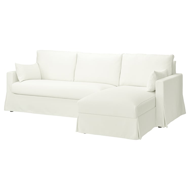 Hyltarp 휠타르프 3인용소파오른쪽긴의자 할라르프 화이트 Ikea