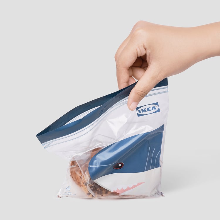 Istad 이스타드 지퍼백 블루상어 1 L Ikea