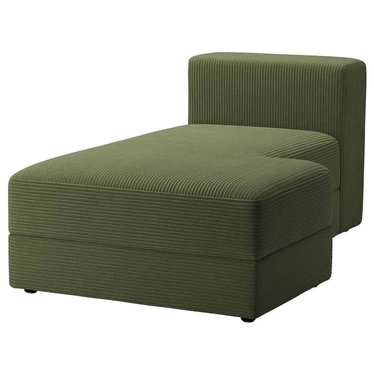 JÄttebo 예테보 긴 의자 모듈 오른쪽 삼살라 다크옐로 그린 Ikea