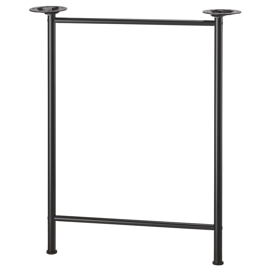 Lagkapten 락캅텐 SpÄnd 스펜드 책상 화이트스테인 참나무무늬블랙 140x60 Cm Ikea