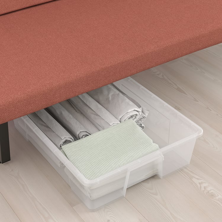 Nyhamn 뉘함 3인용 소파베드 폼매트리스스카르토프타 레드브라운 Ikea