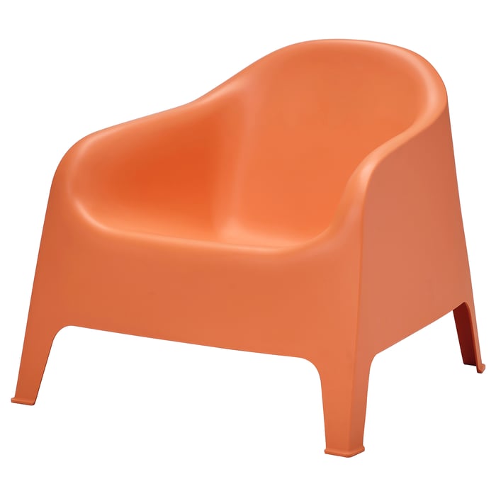 SkarpÖ 스카르푀 야외용 암체어 오렌지 Ikea