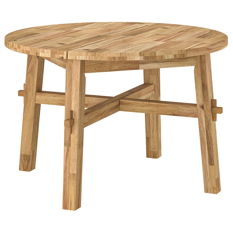 SKOGSTA 스콕스타 테이블, 아카시아나무, 120 cm - IKEA