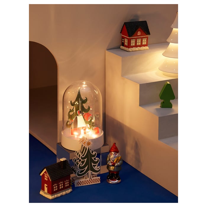 StrÅla 스트롤라 Led 장식용 탁상스탠드 돔모양숲 배터리식 Ikea