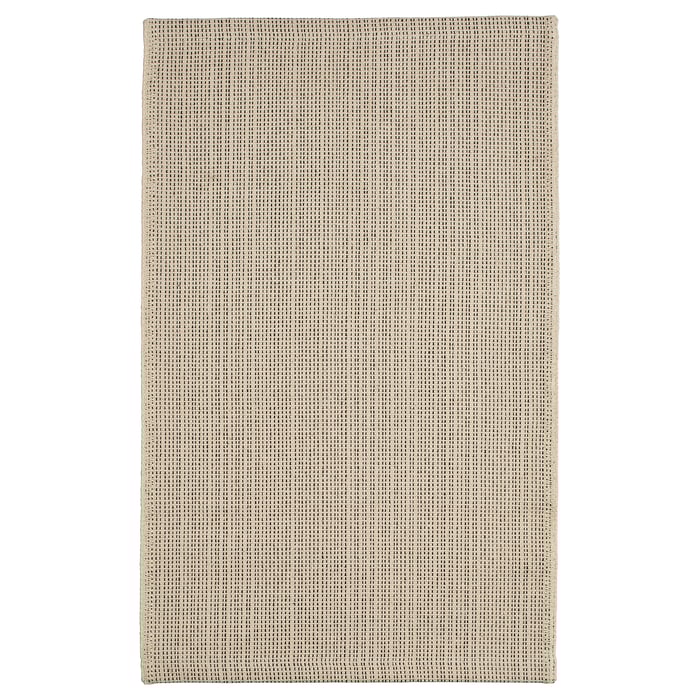 TIPHEDE 팁헤데 평직러그, 내추럴/블랙, 50x80 cm - IKEA