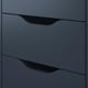 ALEX drawer unit, black-blue, 36x70 cm - IKEA