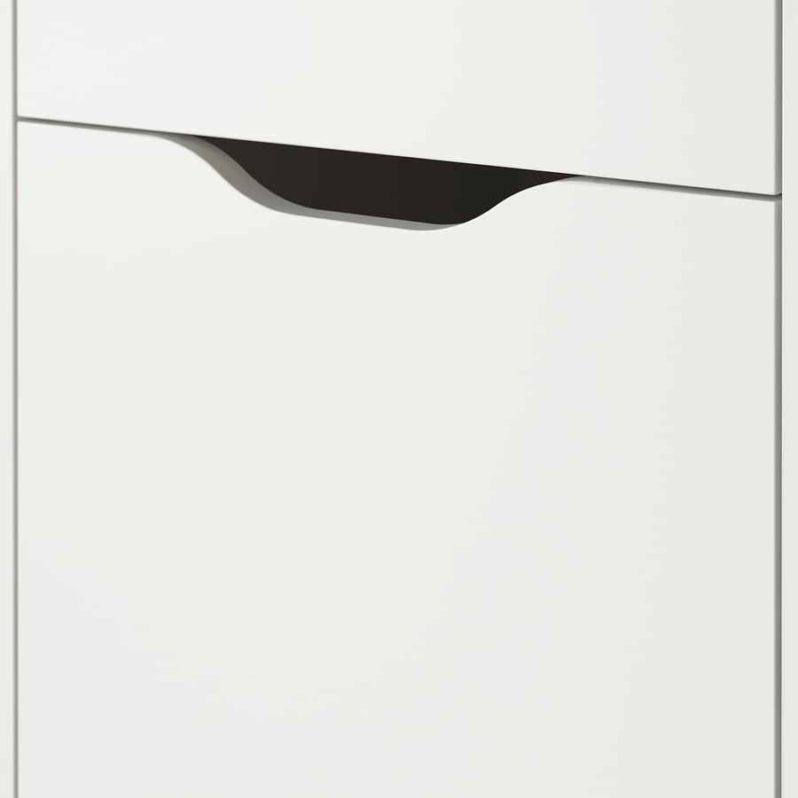 ALEX drawer unit on castors, white/black, 36x50 cm - IKEA