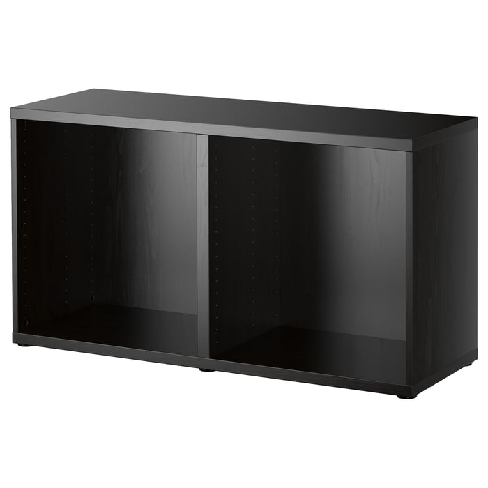 BESTÅ frame, black-brown, 120x40x64 cm - IKEA